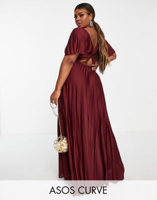 ASOS EDITION disc and teardrop sequin wrap midi dress in gold